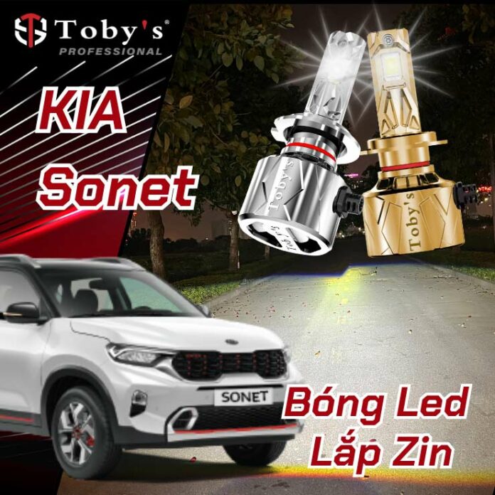 Bóng LED Toby’s tăng sáng lắp Zin cho KIA Sonet | Tobys.vn